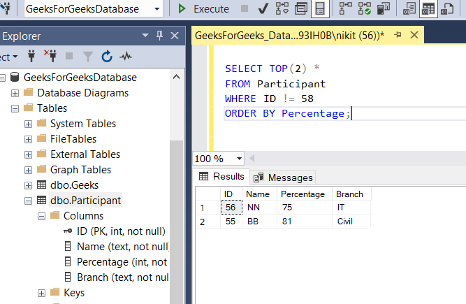 How To Limit Rows In A SQL Server GeeksforGeeks