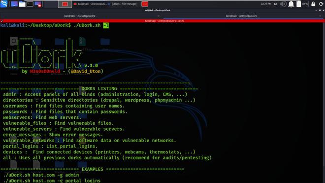 uDork - Google Hacking Tool - GeeksforGeeks
