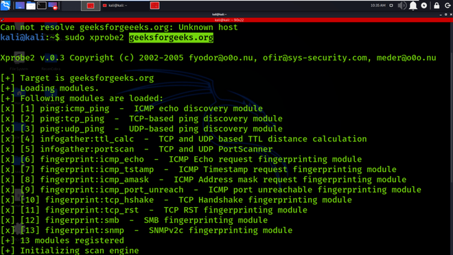 How to Conduct OS Fingerprinting with Xprobe2 - GeeksforGeeks