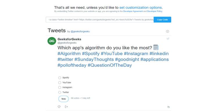 How to display latest tweets from a twitter account using HTML ...