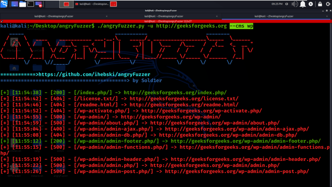 AngryFuzzer - Tool for Information Gathering on Kali Linux - GeeksforGeeks