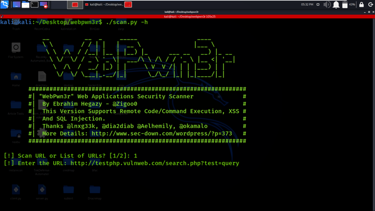 WebPwn3r - Web Applications Security Scanner - GeeksforGeeks