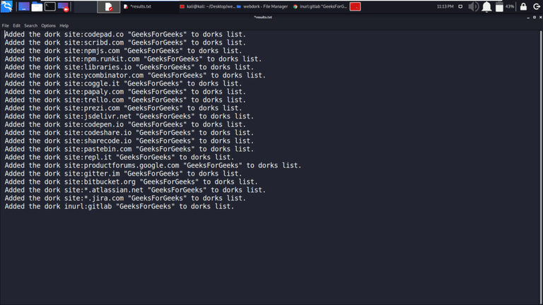 Webdork - Python tool to automate dorking - GeeksforGeeks
