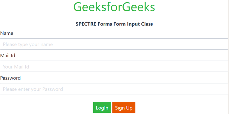 Spectre Form Input - GeeksforGeeks