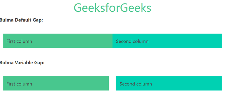Bulma Gap - GeeksforGeeks
