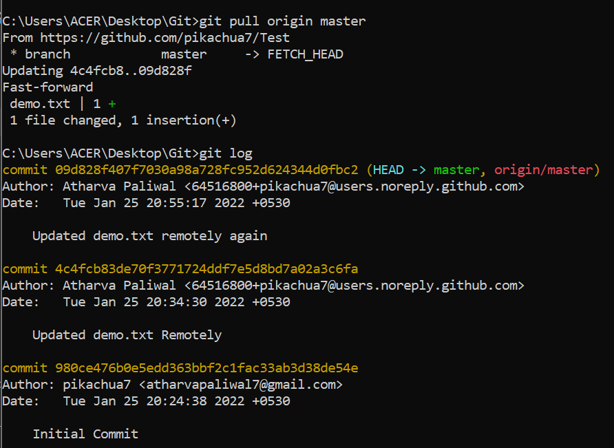 Git Difference Between Git Fetch And Git Pull GeeksforGeeks