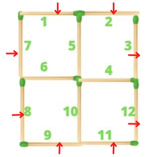 Puzzle | Tricky Matchstick Problem (move 3 matchsticks to get 3 squares ...