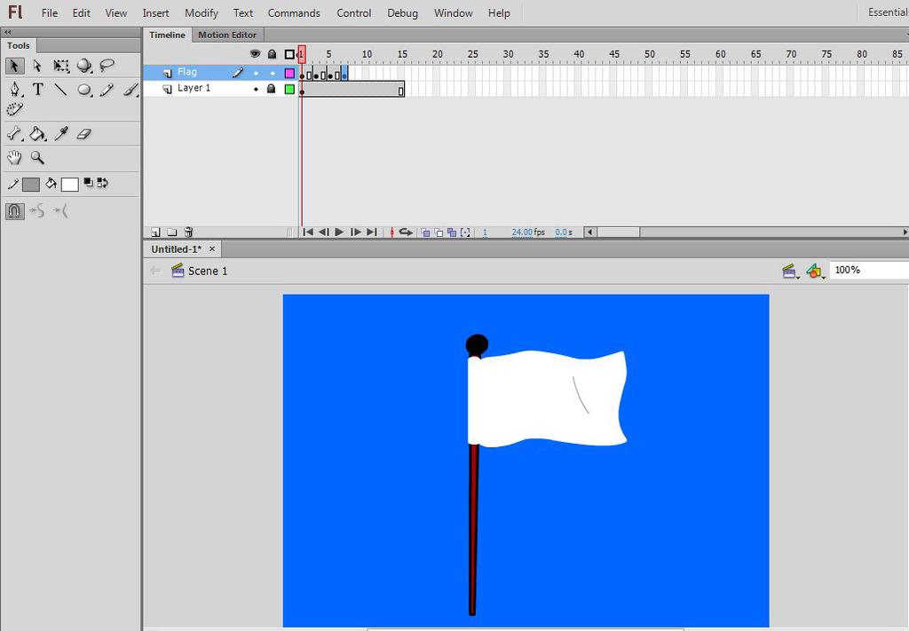 Flag Animation in Flash - GeeksforGeeks