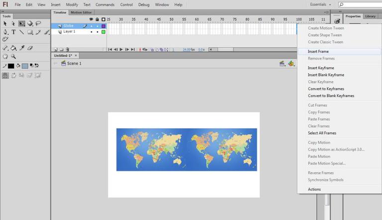 Rotating Earth Animation using Flash - GeeksforGeeks
