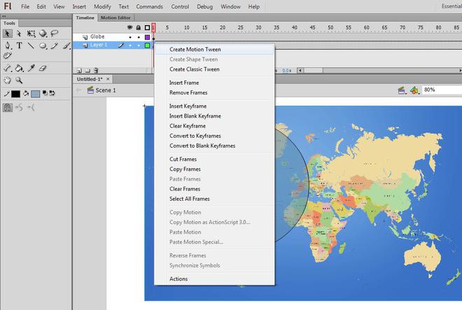 Rotating Earth Animation using Flash - GeeksforGeeks