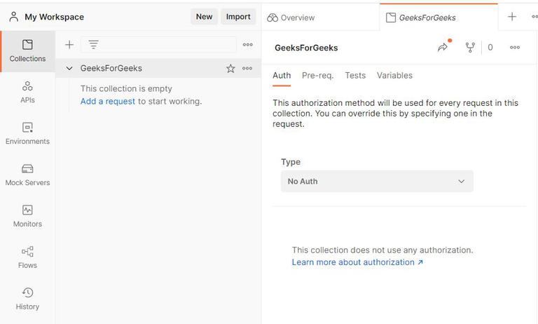 How to Create Collections in Postman - GeeksforGeeks