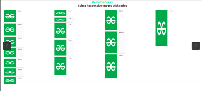 Bulma Responsive images with ratios - GeeksforGeeks