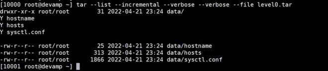 Create incremental backup in linux using tar - GeeksforGeeks