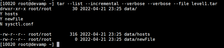 Create incremental backup in linux using tar - GeeksforGeeks