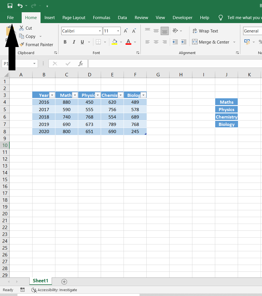 How To Create Interactive Charts in Excel? - GeeksforGeeks