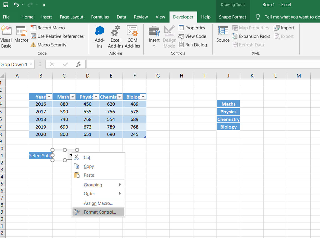 How To Create Interactive Charts in Excel? - GeeksforGeeks
