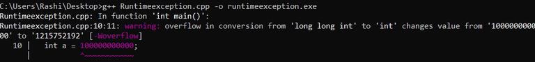C++ Program to Show Runtime Exceptions - GeeksforGeeks