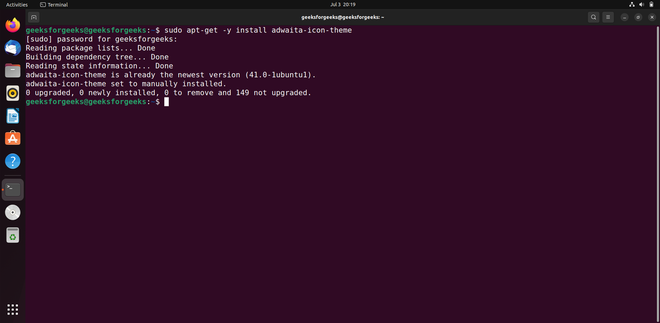How To Install adwaita-icon-theme on Ubuntu - GeeksforGeeks