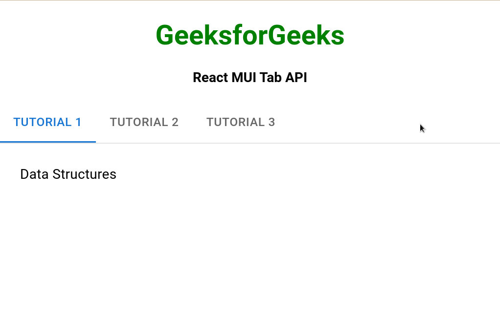 React MUI Tab API GeeksforGeeks React MUI Tab API GeeksforGeeks