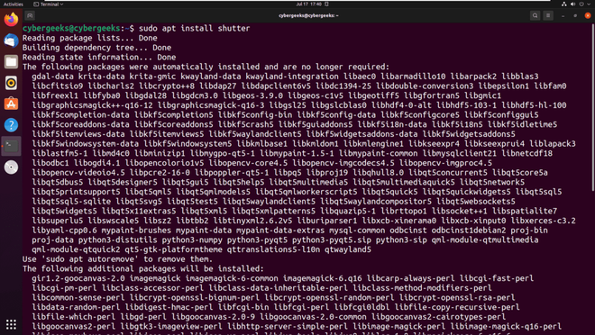 How to Install Shutter Screenshot Tool on Ubuntu - GeeksforGeeks