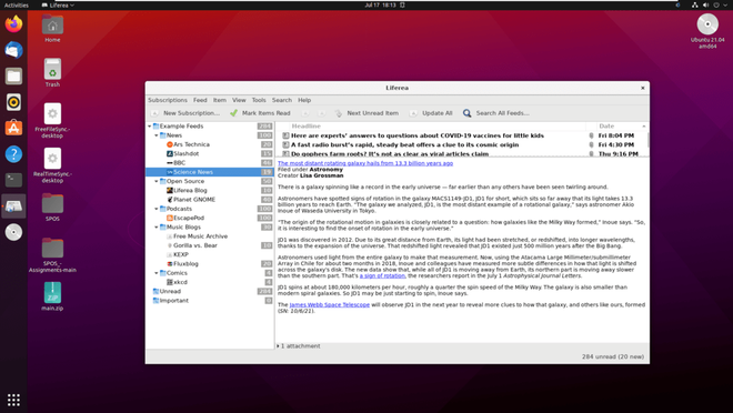 How to install Liferea on Ubuntu - GeeksforGeeks