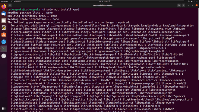 How to install and use xpad on Ubuntu - GeeksforGeeks