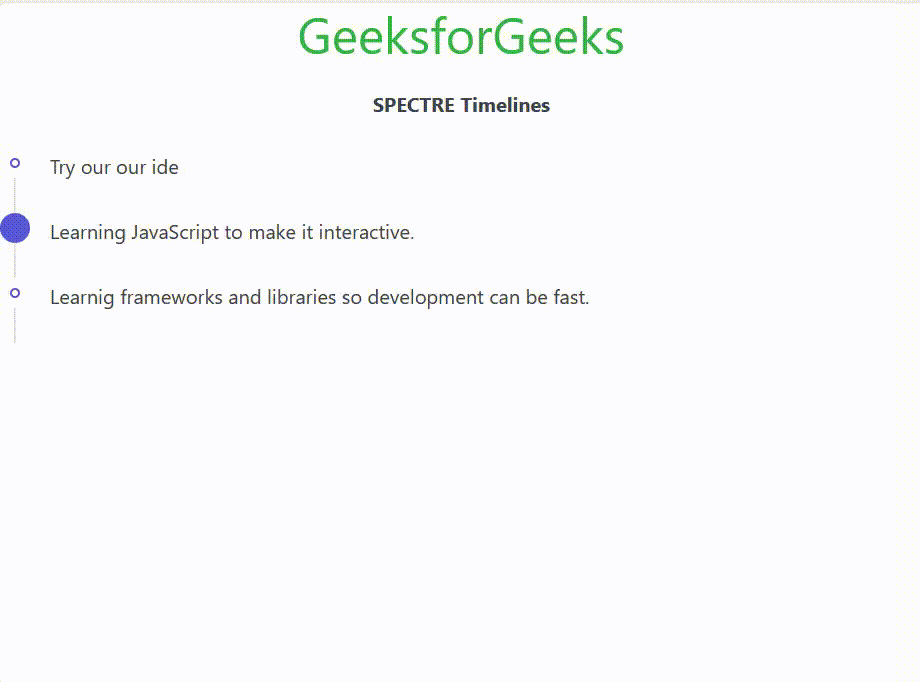 Spectre Timelines - GeeksforGeeks