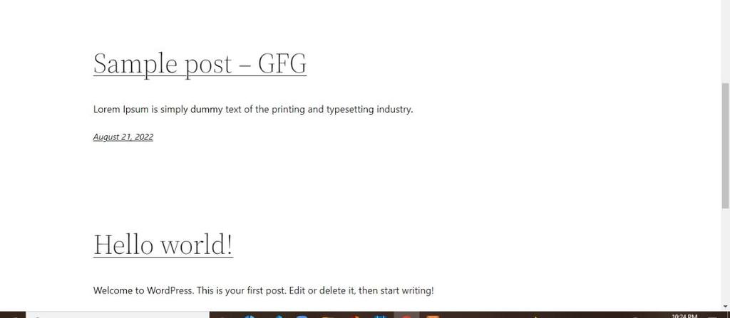 How to Hide a Post From Home Page in WordPress ? - GeeksforGeeks