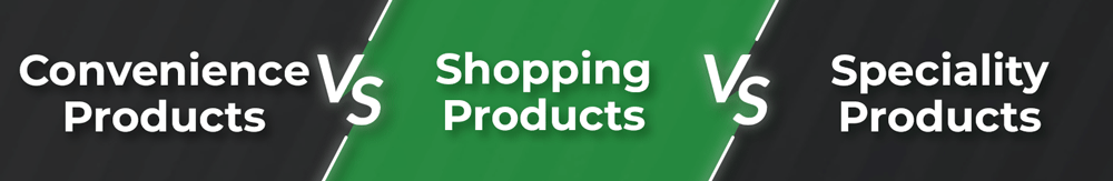 Difference between Convenience Products, Shopping Products and ...