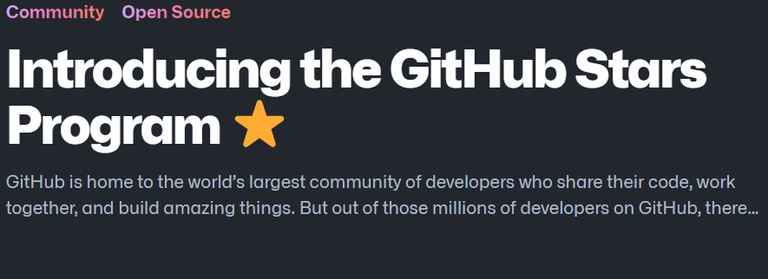 What is GitHub Star Program - GeeksforGeeks