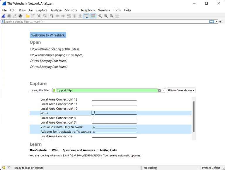 Merging Captured Files in Wireshark - GeeksforGeeks
