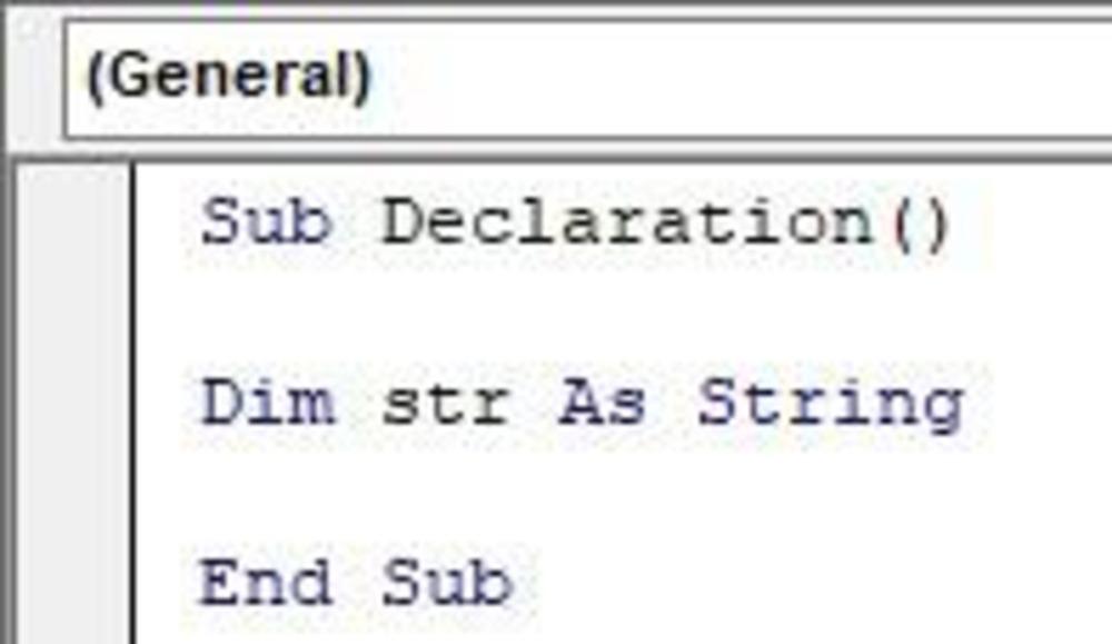 What Does Dim As String Mean In Vba Outlet Varsana