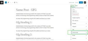 How to Add Featured Image in WordPress - GeeksforGeeks