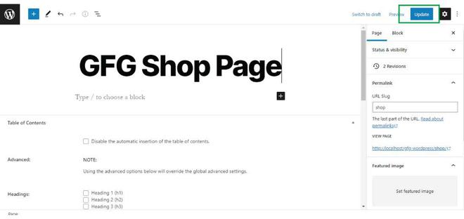 How to Change the WooCommerce Shop Page Title? - GeeksforGeeks