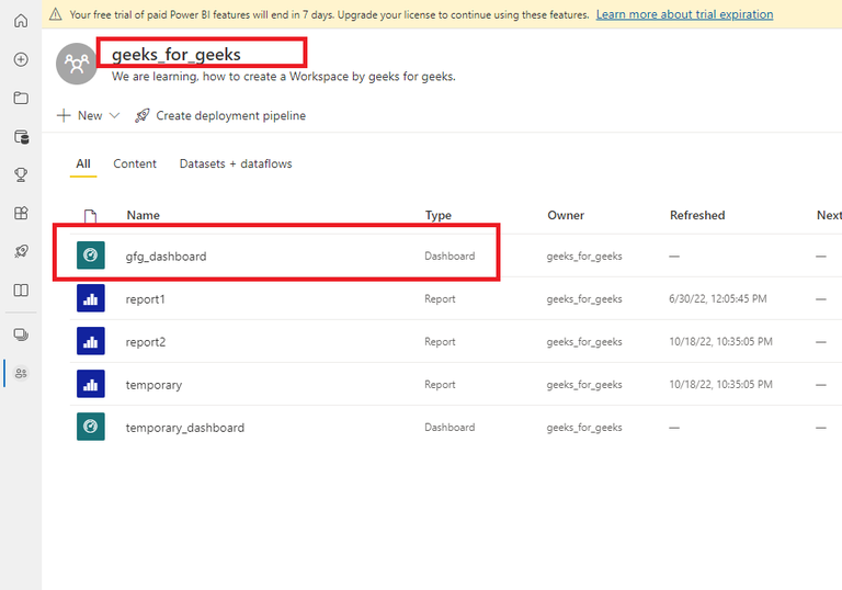 Power BI - How to add Image to Dashboard? - GeeksforGeeks