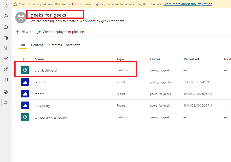 Power BI - How to add Image to Dashboard? - GeeksforGeeks