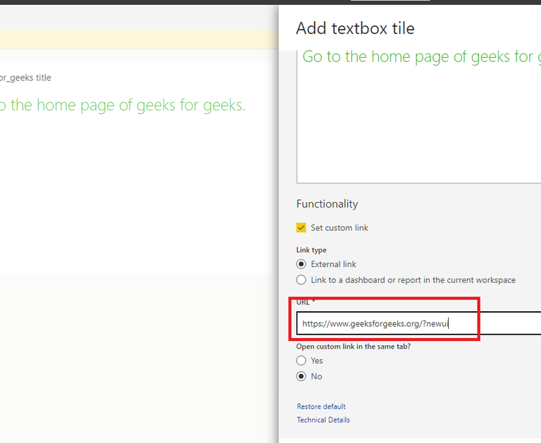 Power BI - How to add Title to Dashboard? - GeeksforGeeks