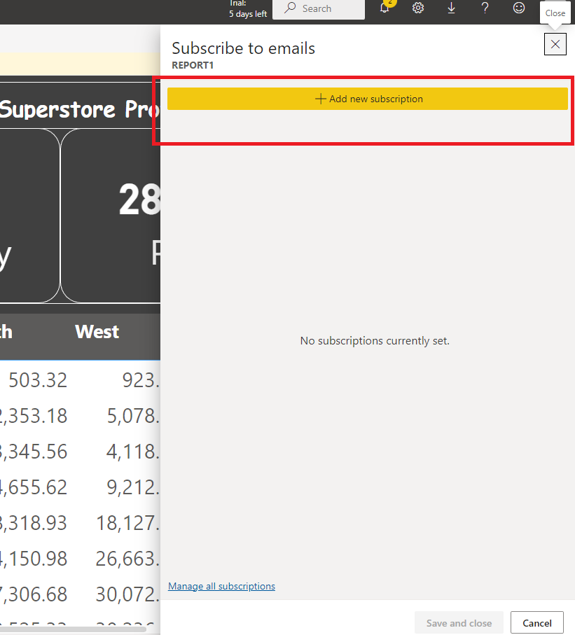 Power BI - Subscribe Report - GeeksforGeeks