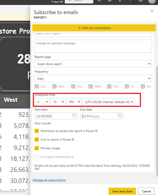 Power BI - Subscribe Report - GeeksforGeeks