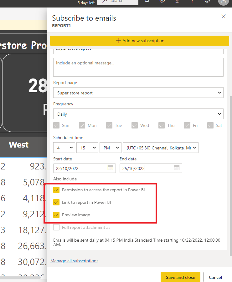 Power BI - Subscribe Report - GeeksforGeeks