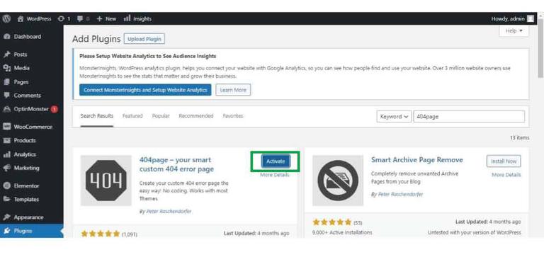 How to Customize the WordPress 404 Error Page? - GeeksforGeeks