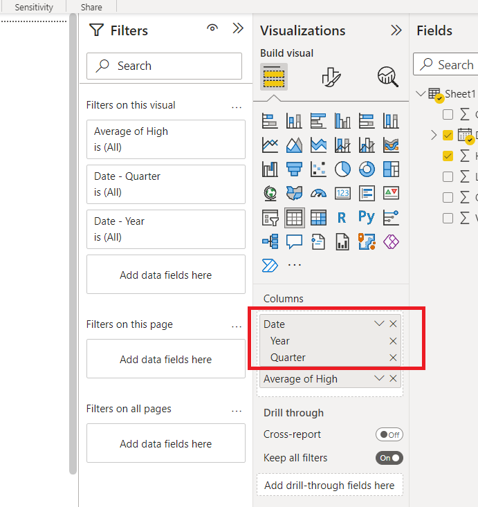 Power BI – Create a Table | GeeksforGeeks
