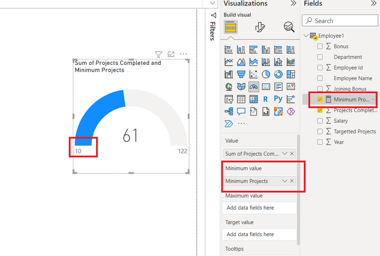 Power BI - Create a Radial Gauge Chart - GeeksforGeeks