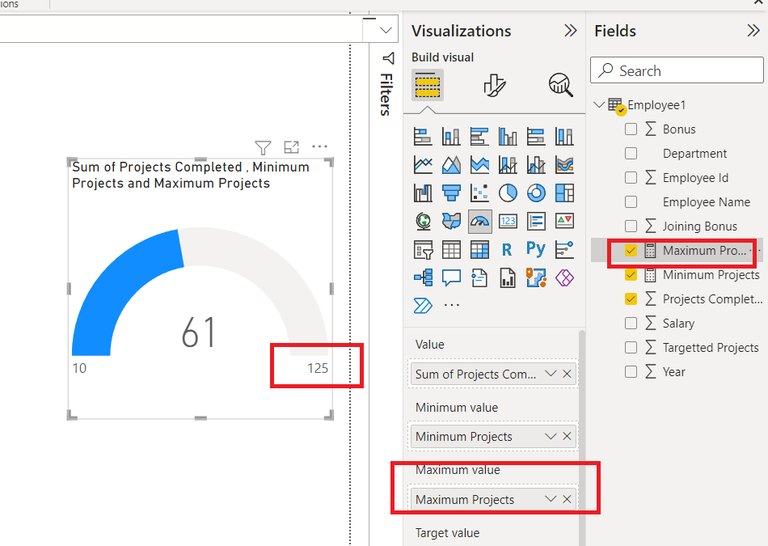 Power BI - Create a Radial Gauge Chart - GeeksforGeeks