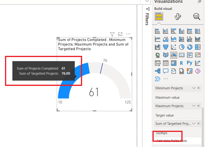 Power BI - Create a Radial Gauge Chart - GeeksforGeeks