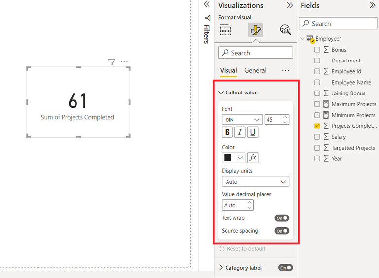 Power BI - How to Format a Card? - GeeksforGeeks
