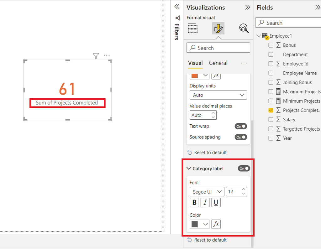 Power BI – How to Format a Card? | GeeksforGeeks