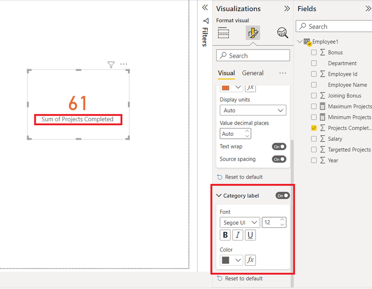 Power BI - How to Format a Card? - GeeksforGeeks
