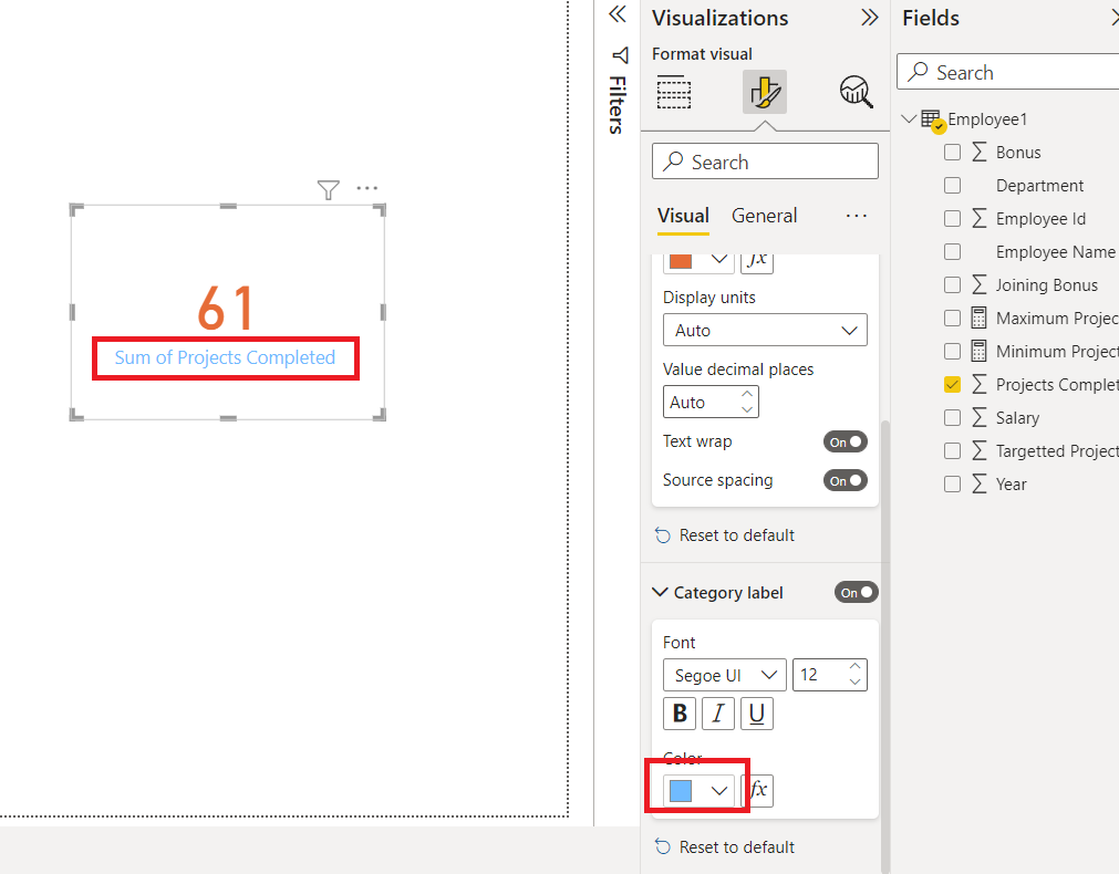 Power BI – How to Format a Card? | GeeksforGeeks